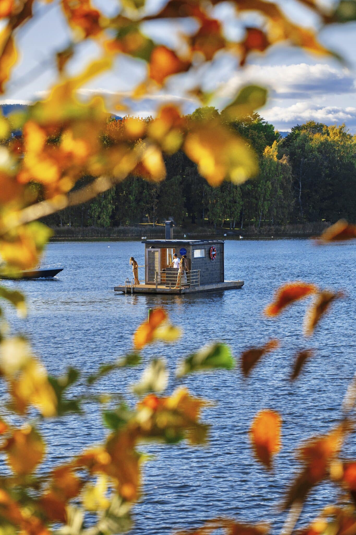 Flytende badstue - for avslapning, glød og glede!